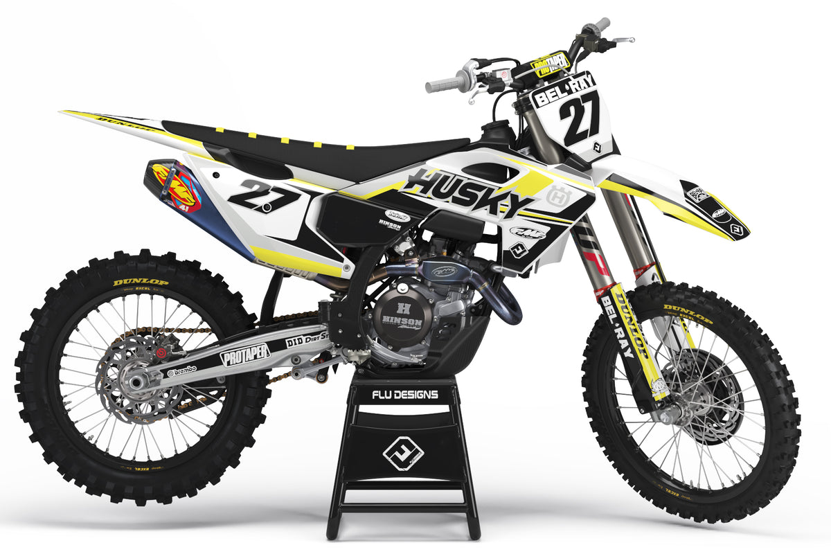 Pro Team Series Three Design Complete Custom Kit- Husqvarna – Flu Designs