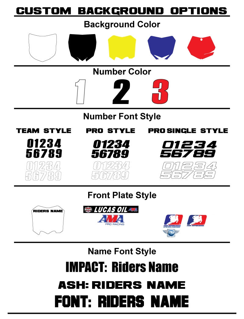 Pro Team Series 6 "PTS6" Graphic Kits – Flu Designs